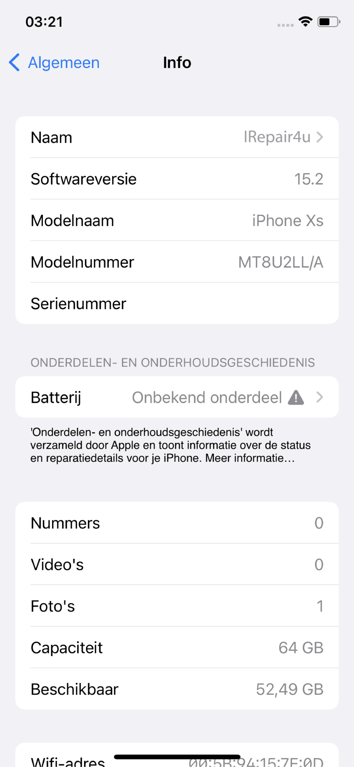 iPhone scherm melding na reparatie | IRepair4u Bladel